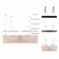 SAZBJOJN Bras for Women Strapless Front Closure Seamless Bra Wireless ...