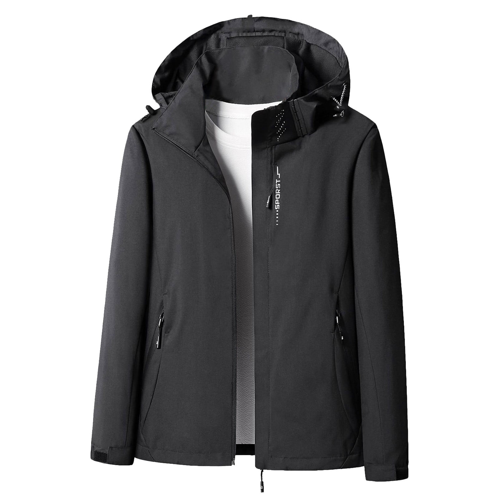 Click here for Atogsazn Womens Windproof Jacket Solid Color Hoode... prices