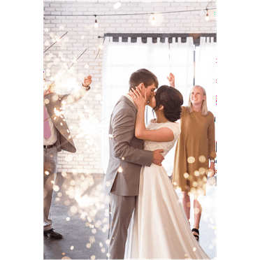 Wedding Sparklers- 100 Sparklers-20" Inch- Length- Gold Wire- Used For ...
