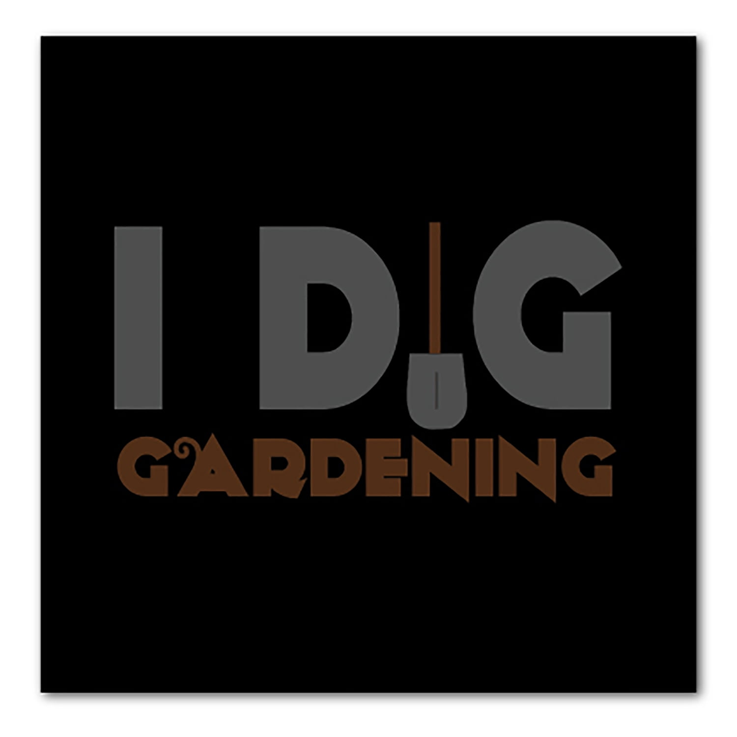 DistinctInk Custom Bumper Sticker - 10" x 10" Decorative Decal - Black ...