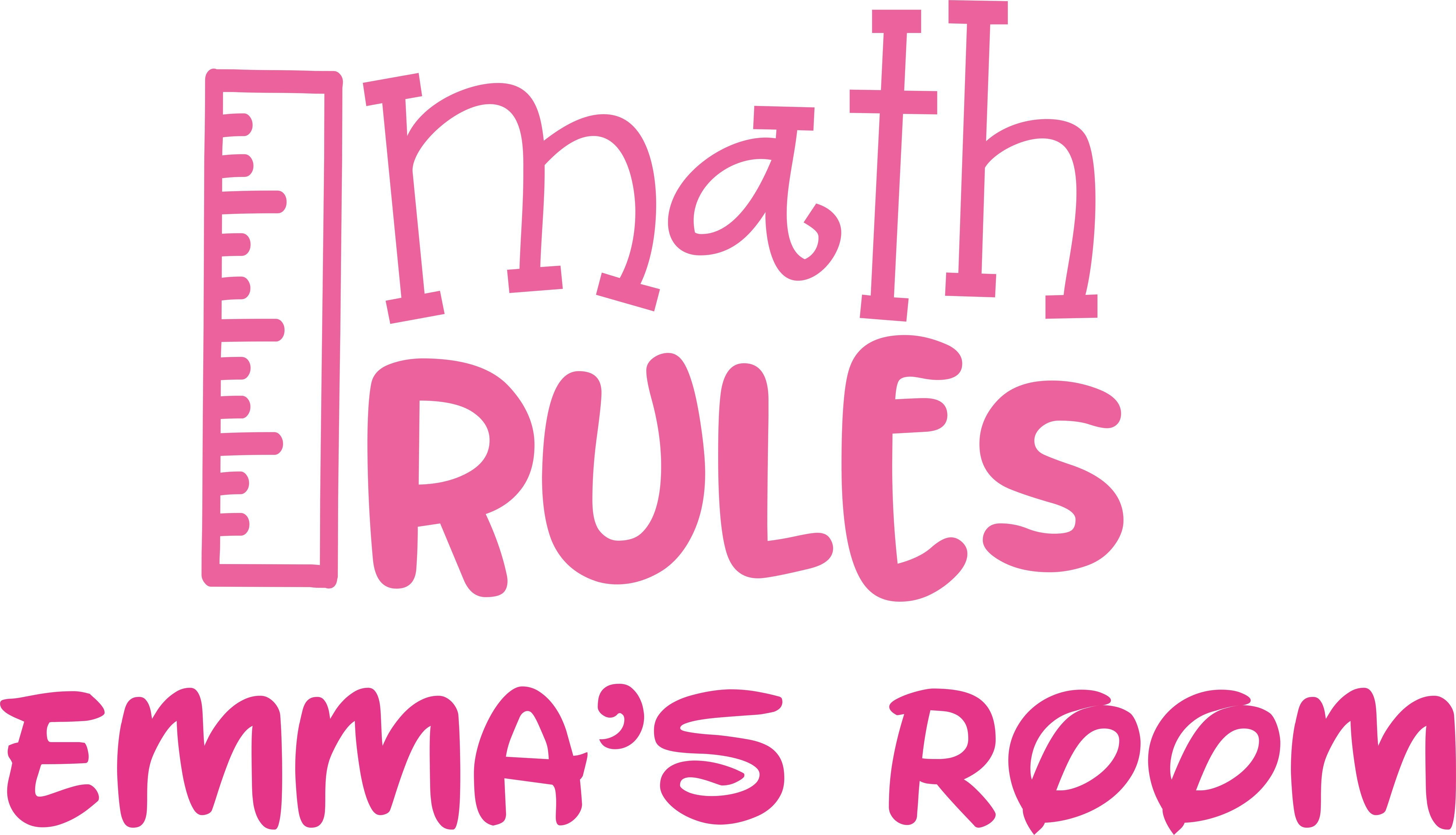 Math Rules Mathematics Students Classroom Personalized Wall Decal ...