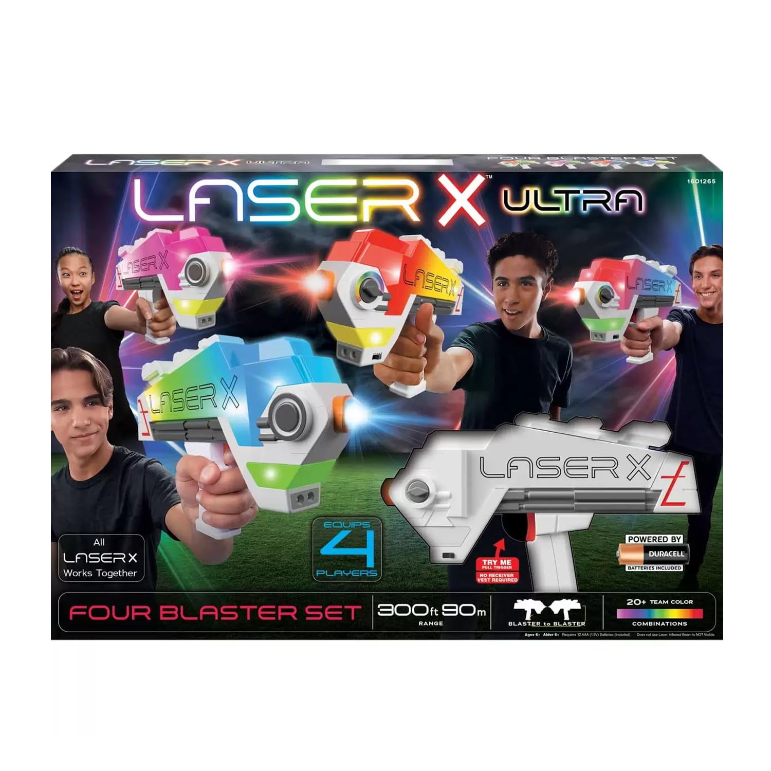 Kit Laser Tag Laser X Revolution Blaster-to-Blaster, paquete de 4 ...