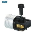 Uxcell Silver Black Plastic 3 Way Lamp Socket Replacement with Turn ...
