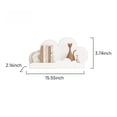 Cloud-shaped Wooden Wall Shelf, Floating Storage Rack, Home Organizer ...