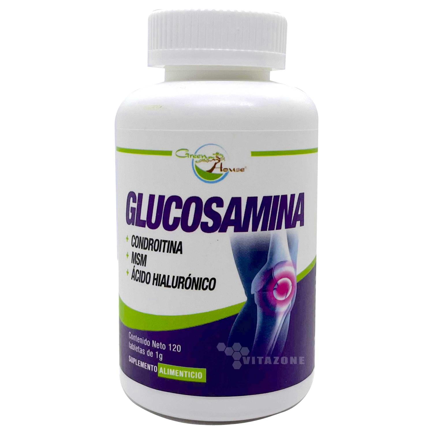 Glucosamina Condroitina MSM AHA 120 tabs Green House Green House GRHGLUCOSAMINA | Bodega Aurrera ...