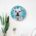 12 Inch Wall Clock Battery Operated Round Clock for Office, Kitchen ...
