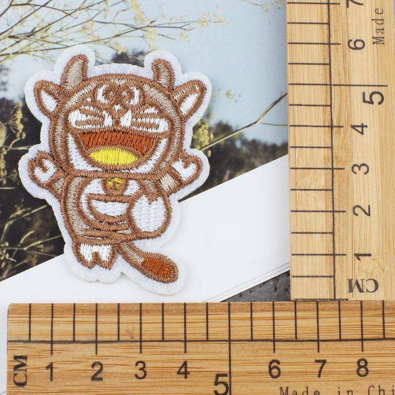 Japonés Doraemon Bordado Tela Pegatinas jingle Gato Dibujos Animados ...