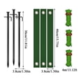 BXIRSM Heavy Duty Tree Stake Support Kit With Saber-Style Steel Ground ...