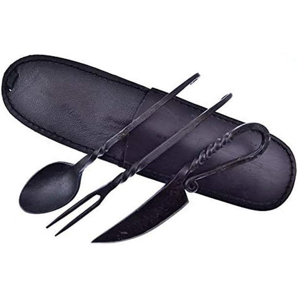 Nauticalmart Hand Forged Medieval Eating Utensil Set - Walmart.ca