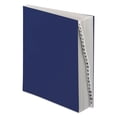 "Expanding Desk File, 20 Dividers, Alpha Index, Letter Size, Dark Blue ...