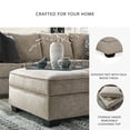 Signature Design by Ashley Modern Farmhouse Bovarian Ottoman with ...
