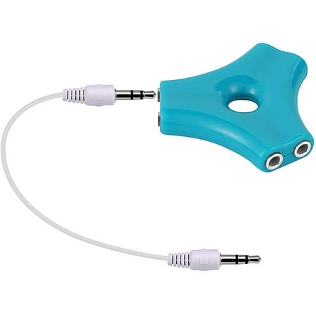 5-Way Multi Headphone Splitter, 3.5mm Audio Stereo AUX Adapter 1/8 ...