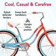 Kulana Lakona Shore Beach Cruiser Bike, 24-Inch Wheel, Single Speed ...