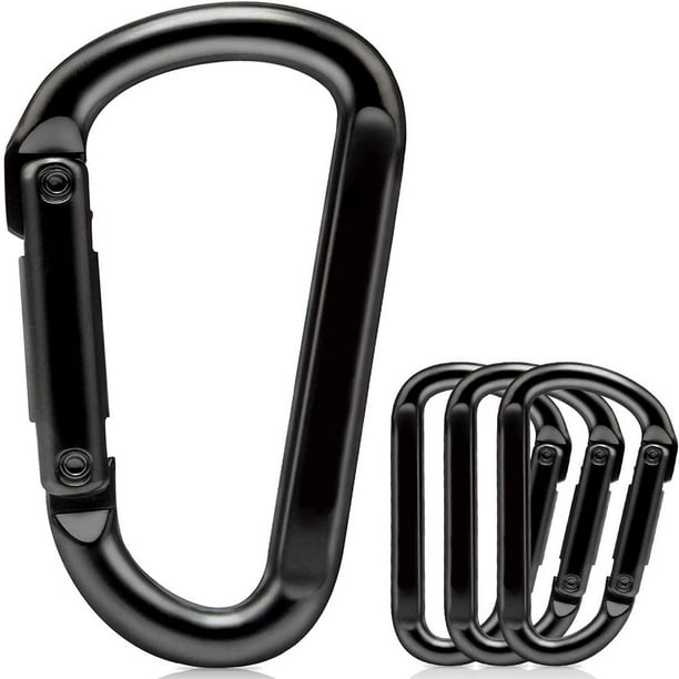 EIMELI Carabiner Clip 860lbs 3” Iron Heavy Duty Carabiner D Shape ...