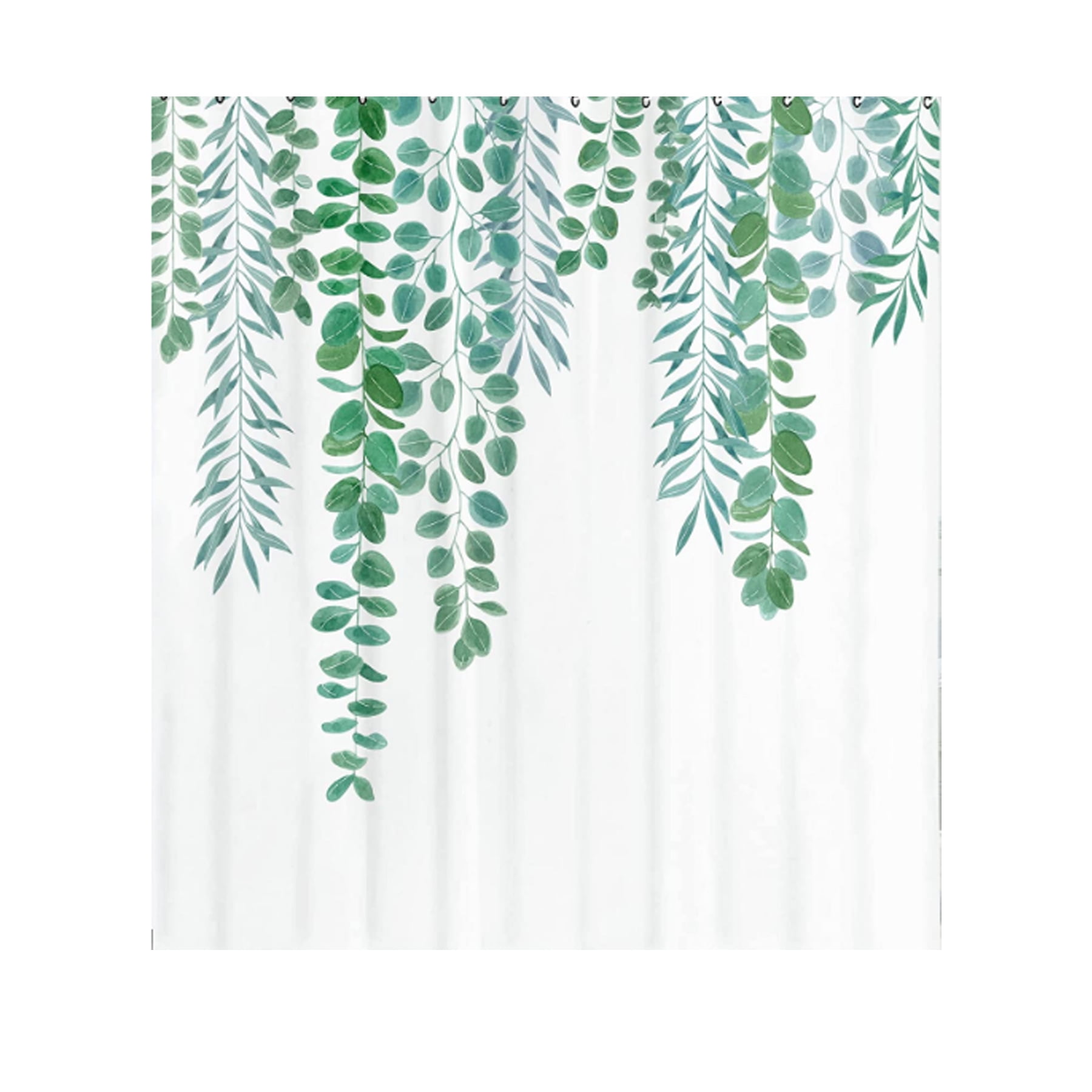 Leaf Shower Curtain, Green Leaves Shower Curtain - Walmart.com