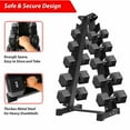 3/6-Tier Heavy-Duty Dumbbell Rack Stand Weight Rack Dumbbells Storage ...