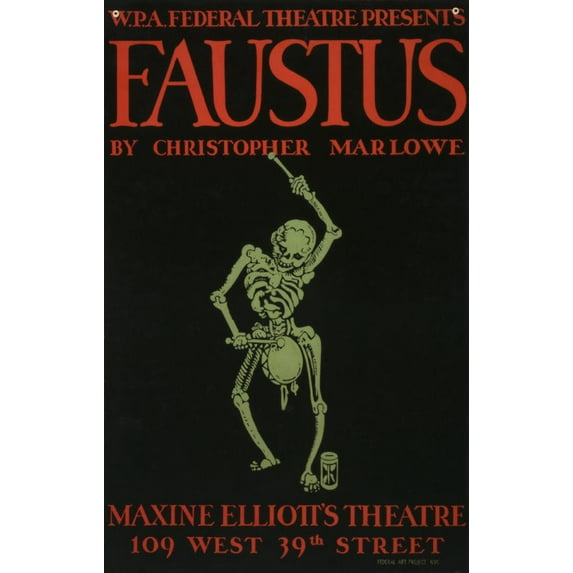 Faustus Movie Poster 16x24 Poster Medium Art Poster 16x24 Unframed, Age ...