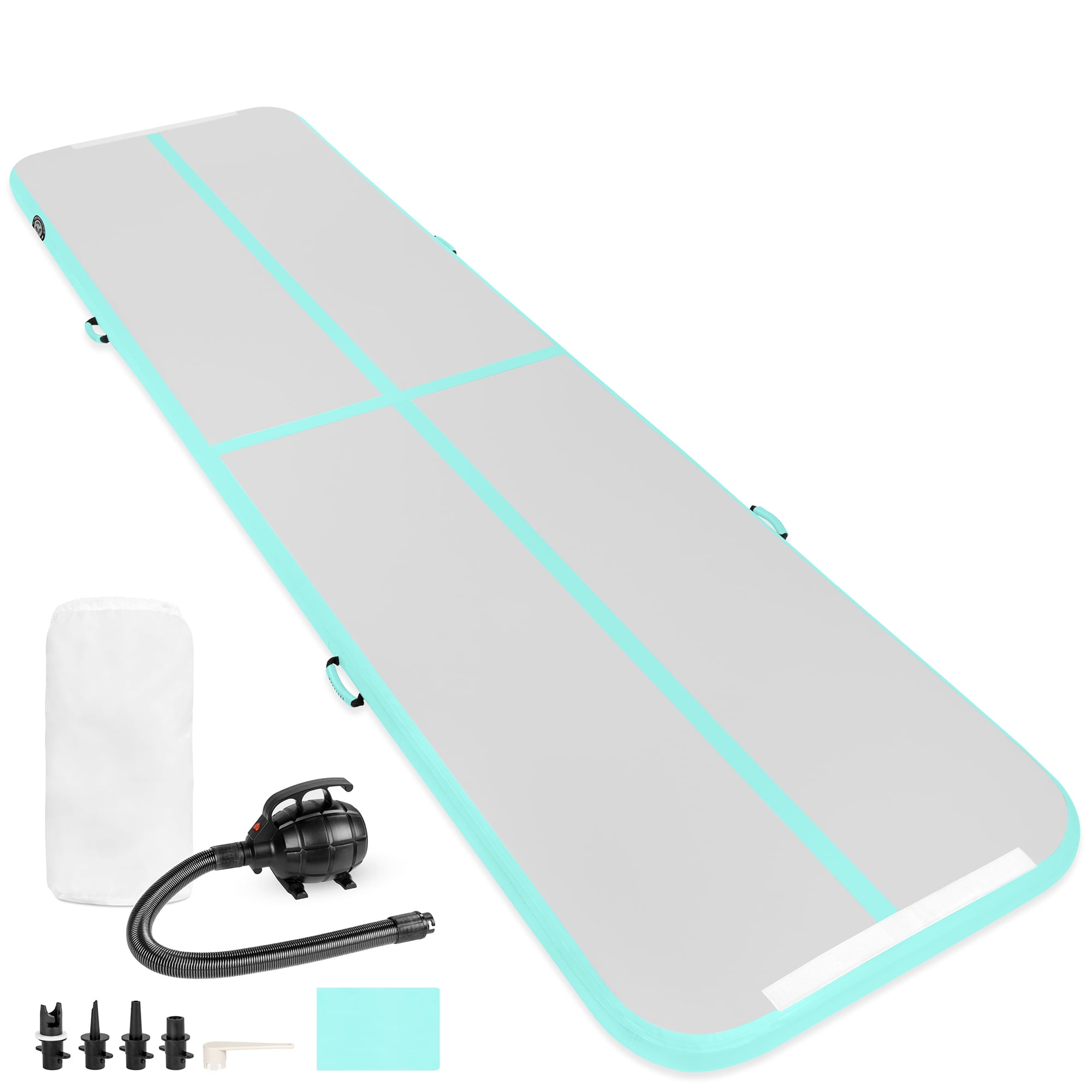 Best Choice Products 20ft Portable Inflatable Gymnastics Tumbling ...