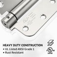 3.5 Inch 3 Pack Spring Loaded Door Hinges - Walmart.com