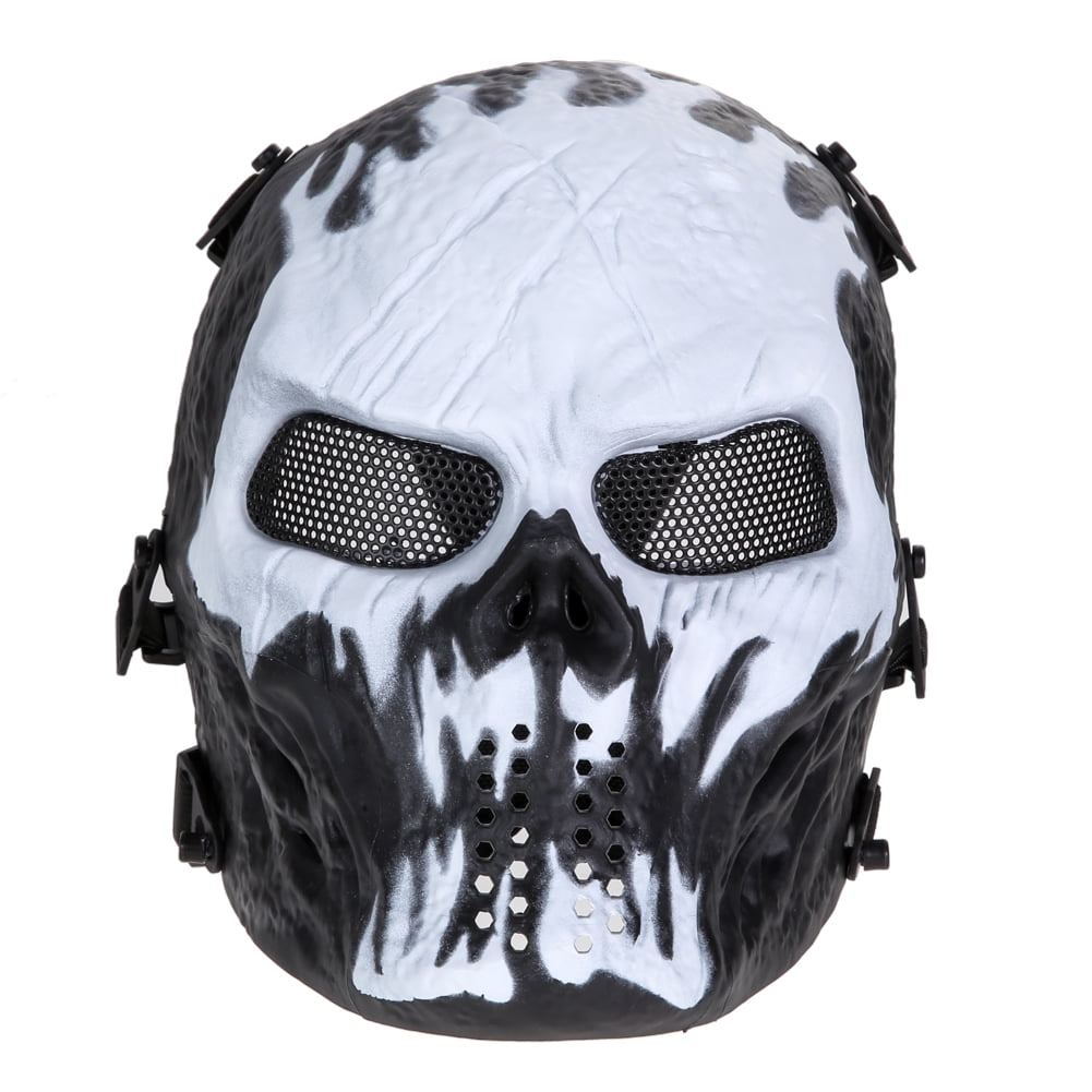 Airsoft Paintball Tactical Full Face Protection Skull Mask Army ...