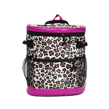 Leopard Print Backpack for Women Pu Leather Cheetah Print Shoulder ...