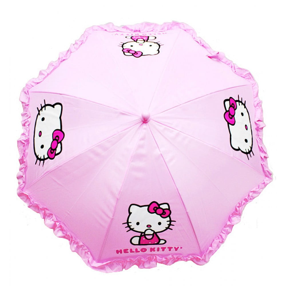 Hello Kitty Ruffle Umbrella Pink #HEK556R - Walmart.com