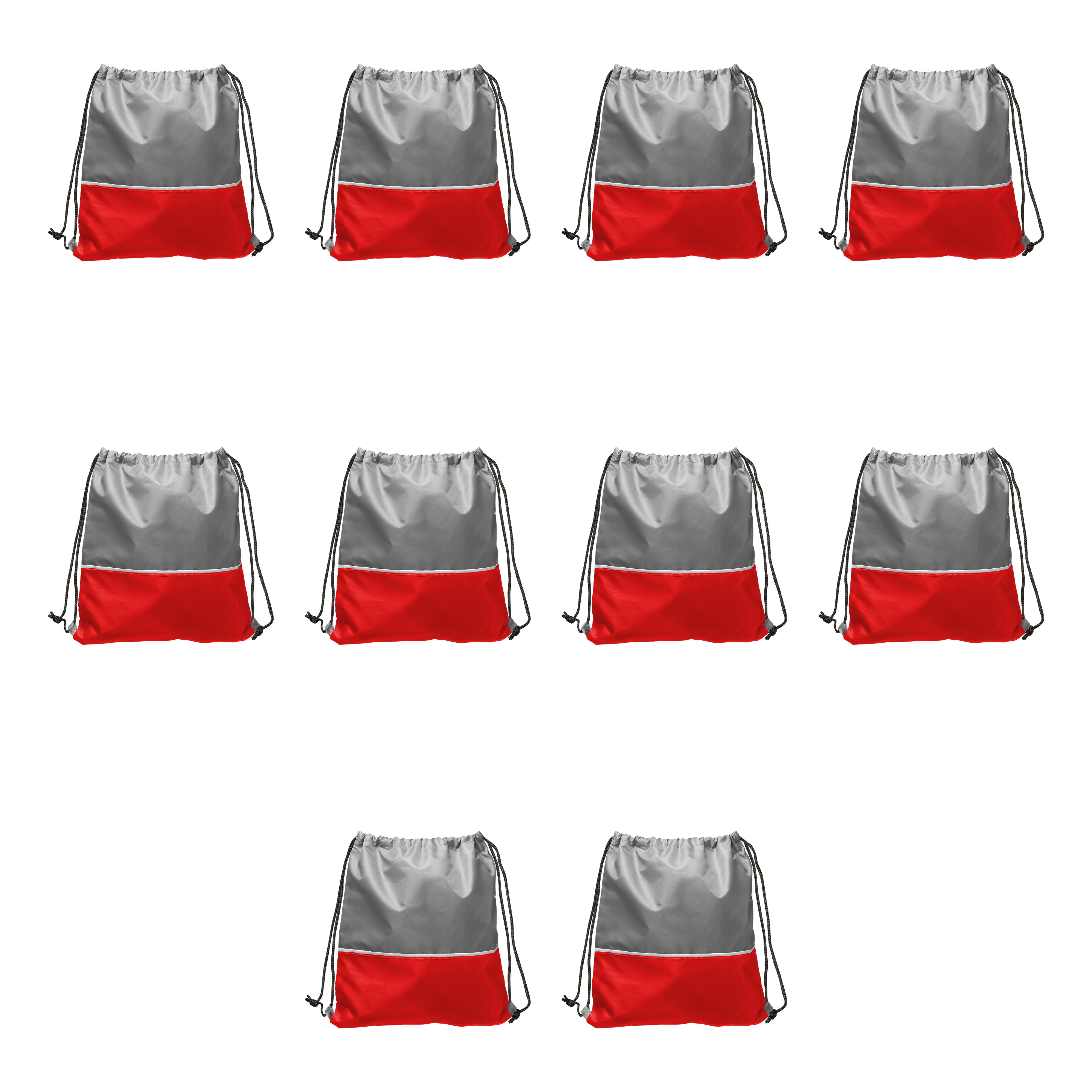 10 Easy Go Drawstring Backpacks Set - Polyester, Convenient, Innovative ...