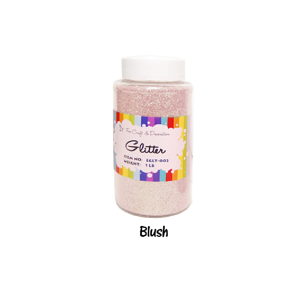1lb SUPER FINE GLITTER POWDER 16 oz Blush Pink - Walmart.com