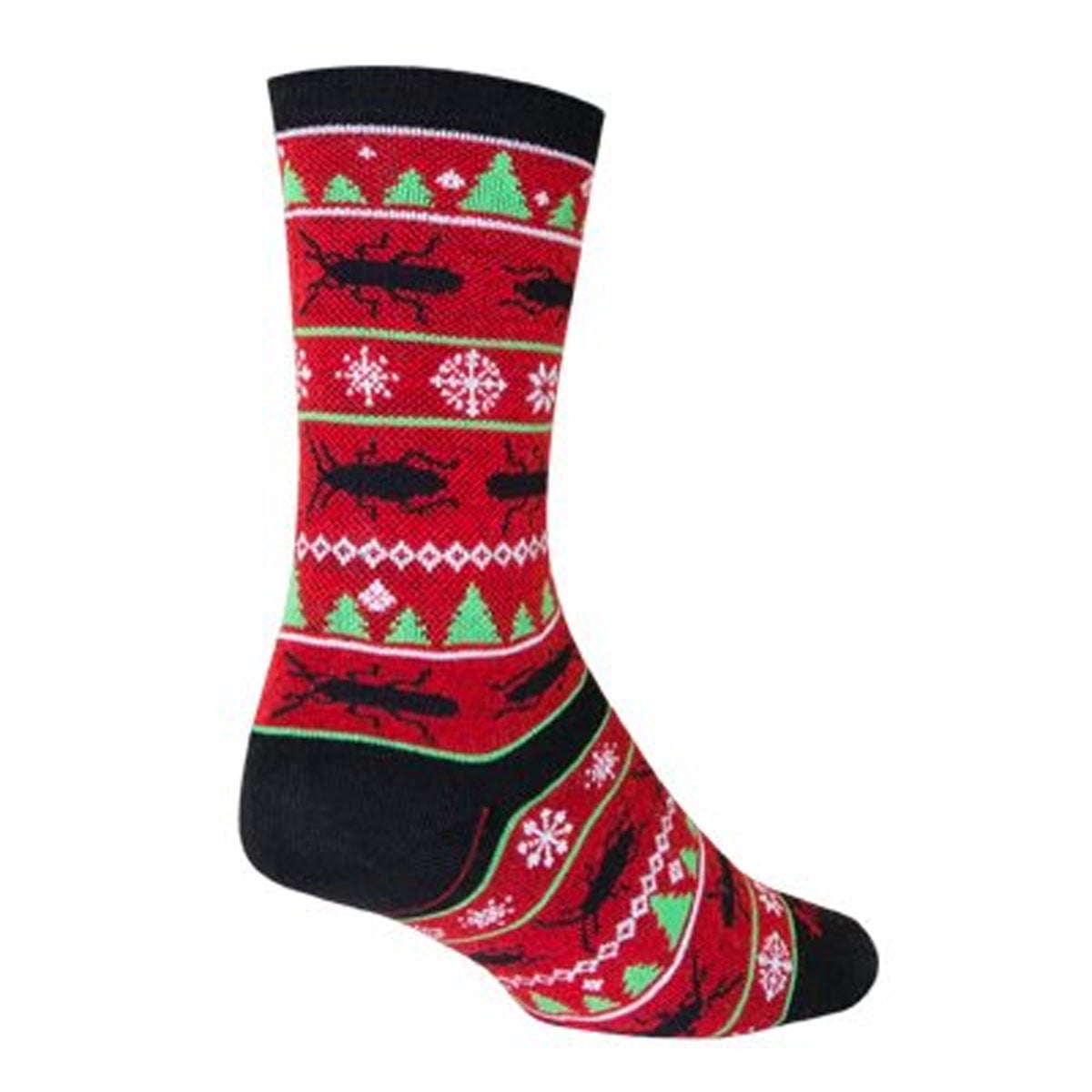 SockGuy Wool Crew 6in Nuclear Cycling/Running Socks (Nuclear - S/M ...