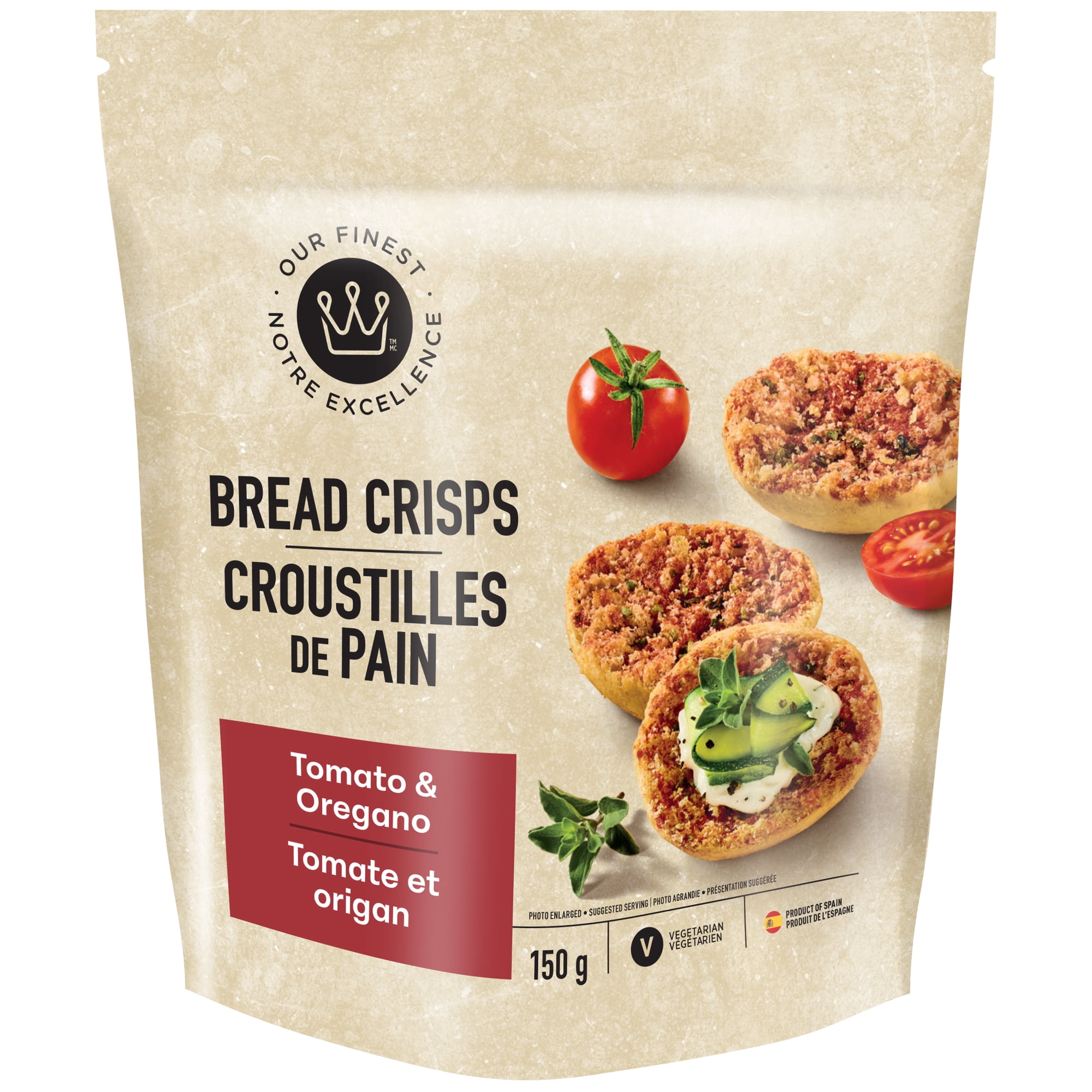 Click here for Our Finest Tomato & Oregano Bread Crisps 150g prices