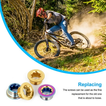 Mountain Bike Crank Bolt Anti-rust Screws Bikes Fixing M20 8mm Crankset ...