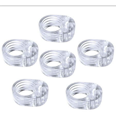 NUNADERNU Door Stoppers Set of 6 Clear PVC Door Handle Stoppers to ...