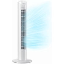 Comfort Zone, Tower Fan, 32" in., Oscillating, 3-Speed, Quiet Portable ...