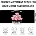 Cute Pig Gaming Mouse Pad 31.5x11.8in,Cartoon Pink Piggy Large Extended ...
