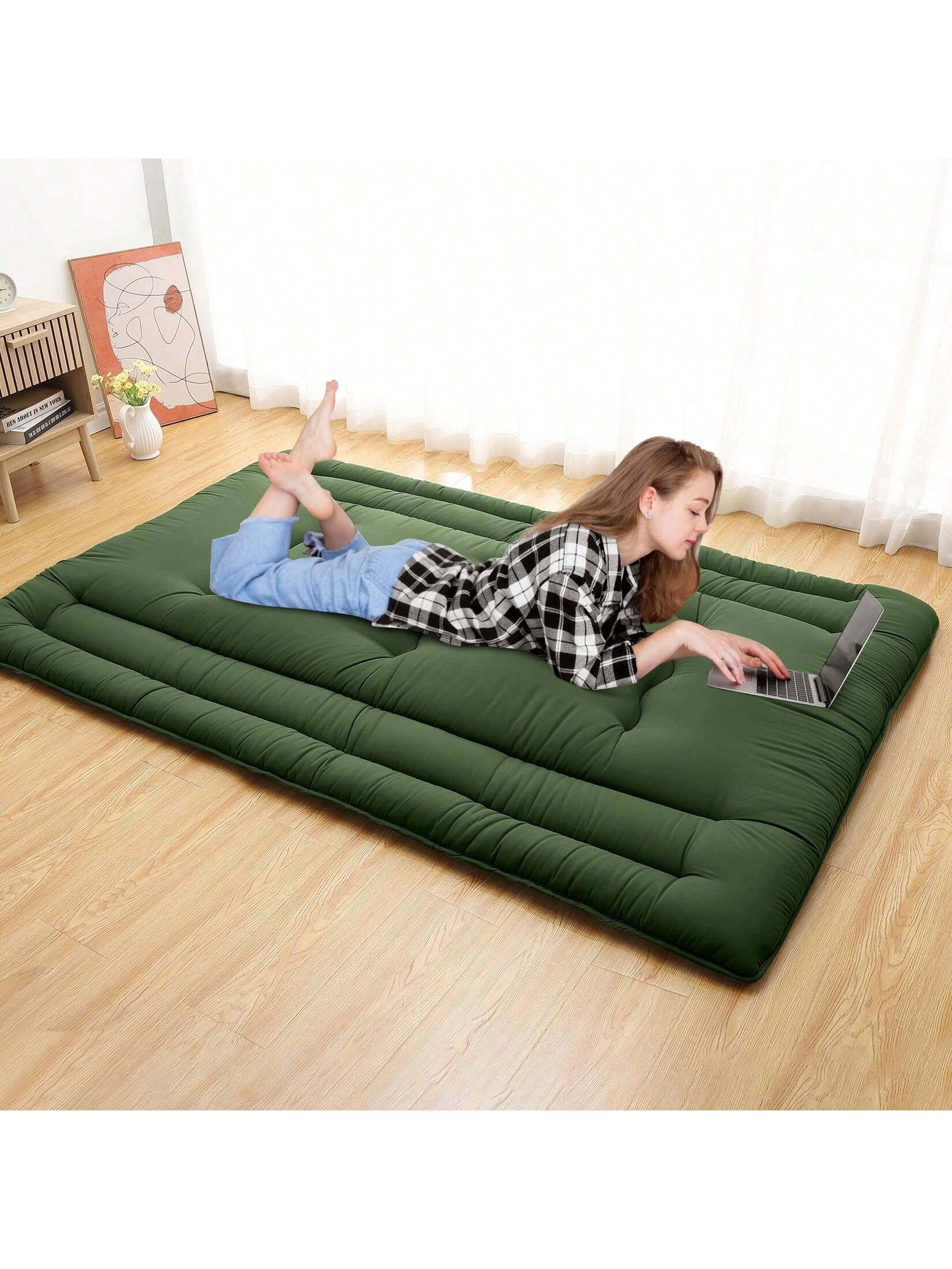 Qinaqin Full-Size Futon Mattress Plegable Sleeping Tatami para Adults ...