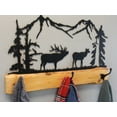 AmishToyBox.com Wood and Metal Coat Rack, with 3 Hooks and Rustic Metal ...