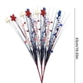 3PCS Independence Day Tri-Color Star Cuttings Ornaments, Festive Berry ...