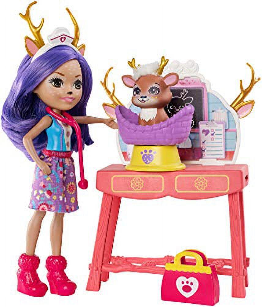 Enchantimals Caring Vet Playset with Danessa Deer Doll and Sprint ...