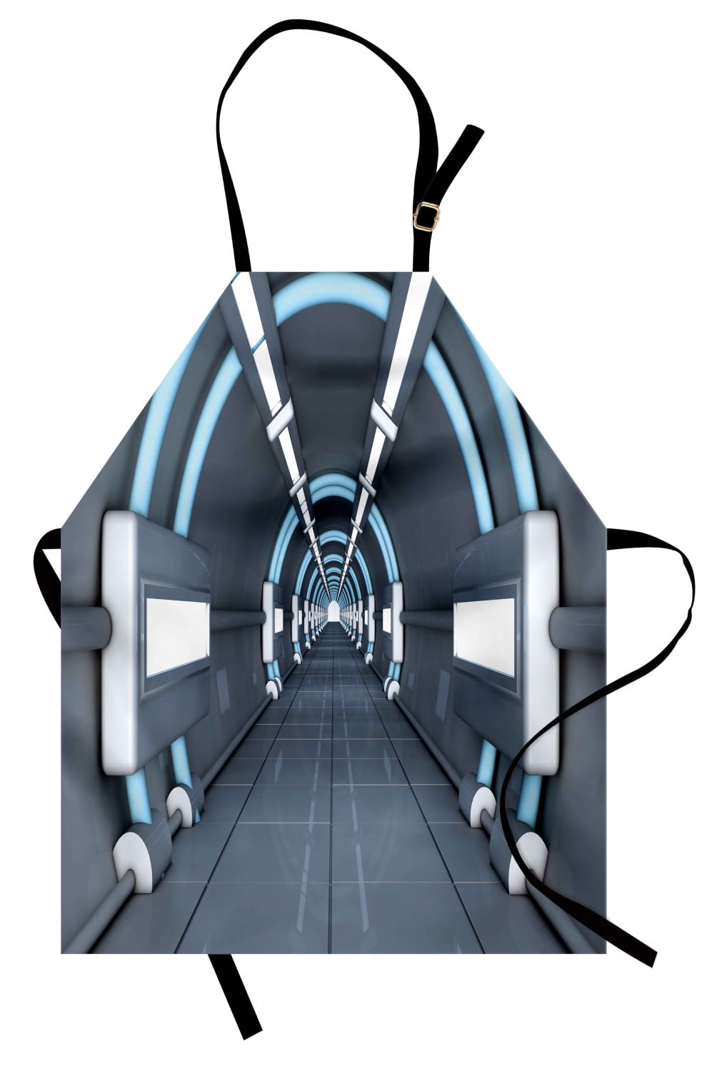 Outer Space Apron Fantastic Inner View of Rocket Structure Cyber ...