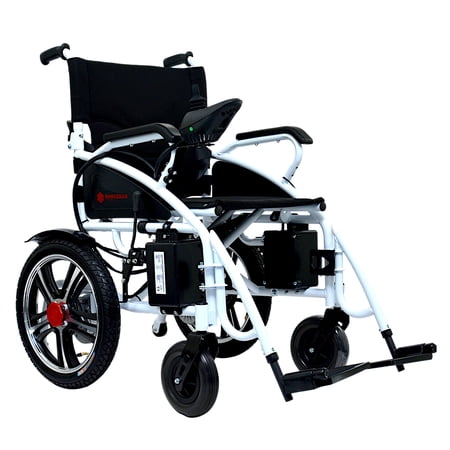 Foldable Electric Powered Lightweight Wheelchair, Comfortable Disabled ...