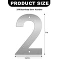 3" 4" 5" 6" 8" 10" Floating House Numbers and Metal Letters for Outdoor ...