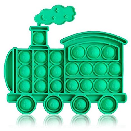 Train Car Pop Fidget Toys, Silicone Push Bubble Popping Game Sensory ...