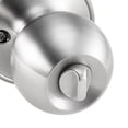 Secure Satin Nickel Front Door Lock Set with Deadbolt and Knob, Single ...