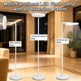 90- Foldable LED Torchiere Floor Lamp, Super Bright 30W 3000LM, Remote ...