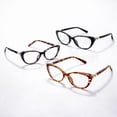 Cat-Eye Reading Glasses, Pearl Accent, Anti-Blue Light, Fashion Eyewear ...