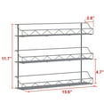 3 Tier Metal Spice Rack Organizer (2 Pack) Wall-Mount Spice Jars ...