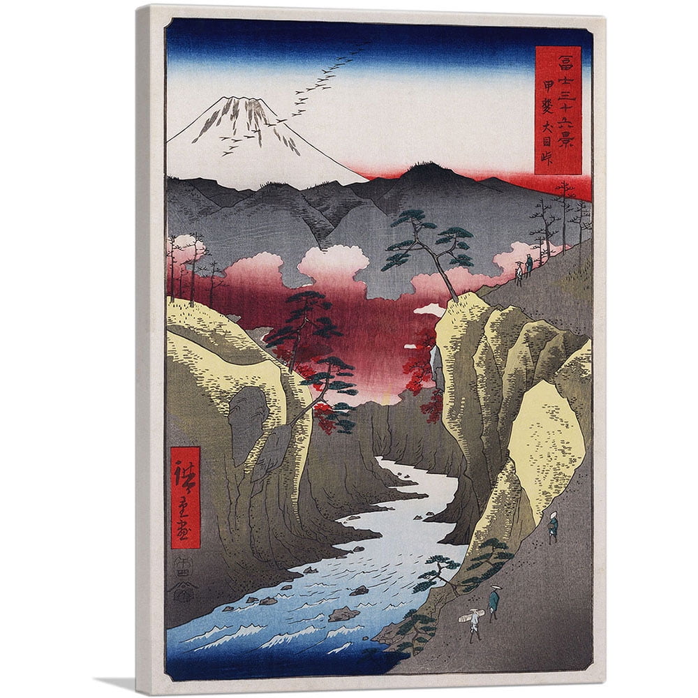 ARTCANVAS Inume Pass in Kai Province 1858 Canvas Art Print by Utagawa ...