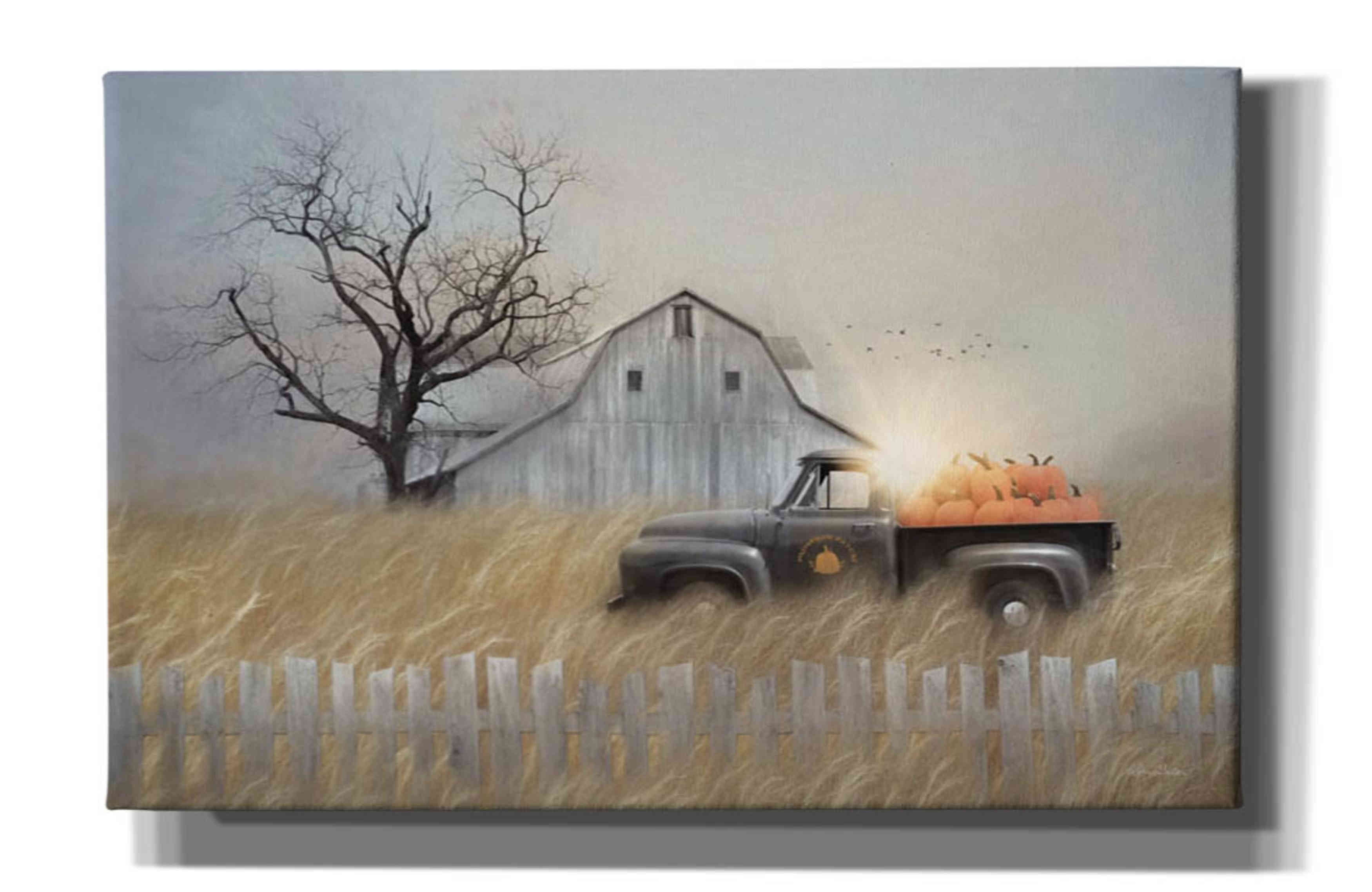 Epic Graffiti 'Fall Pumpkin Harvest' by Lori Deiter, Canvas Wall Art ...