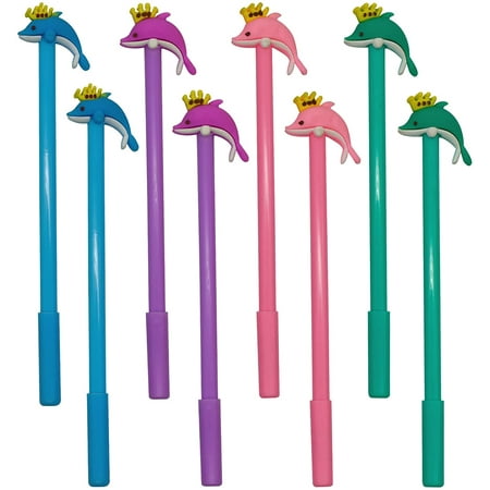 Maydahui 12PCS Crown Dolphin Shaped Rollerball Pens Jumping Fish Whale ...