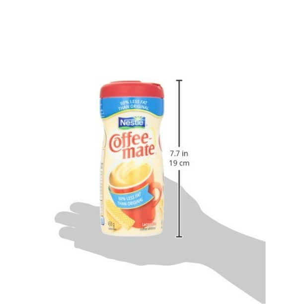 COFFEE-MATE Powder Light (50% Less Fat), Coffee Whitener, 450g Canister ...